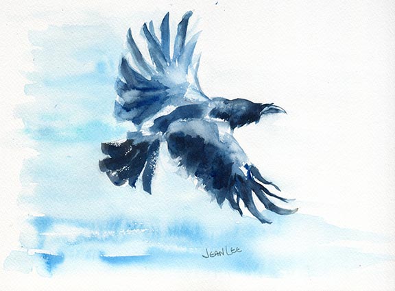 Raven In Flight – Artjeanius